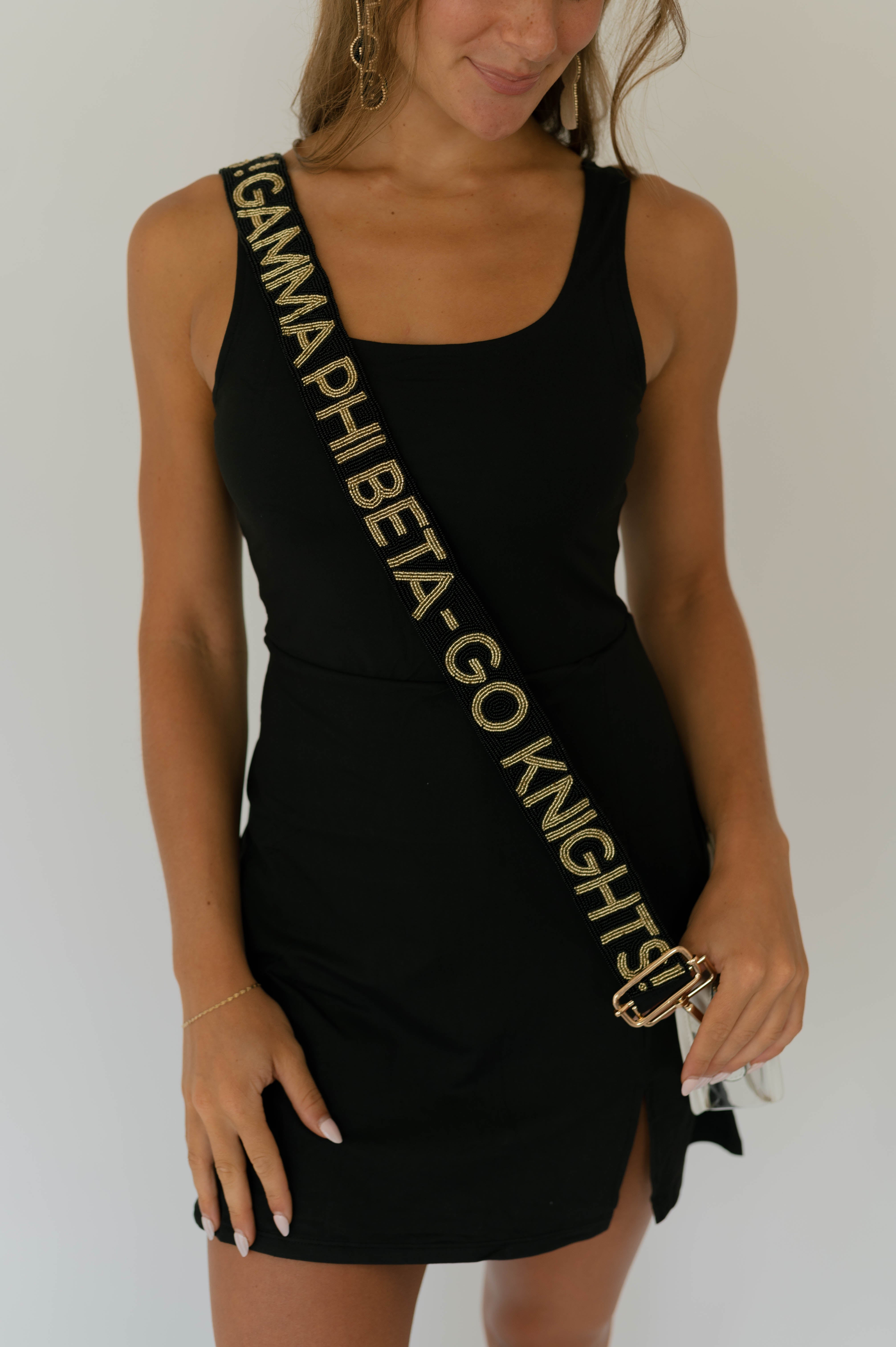 Beaded UCF Purse Straps and Earrings – Forever Greek Sis